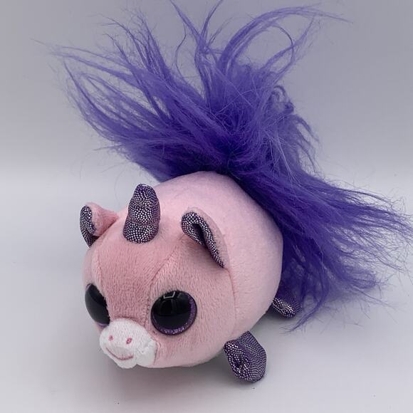 Fuzzee Tails | Toys | Fuzzee Tails Abra Pink Unicorn Plush Furry Purple ...